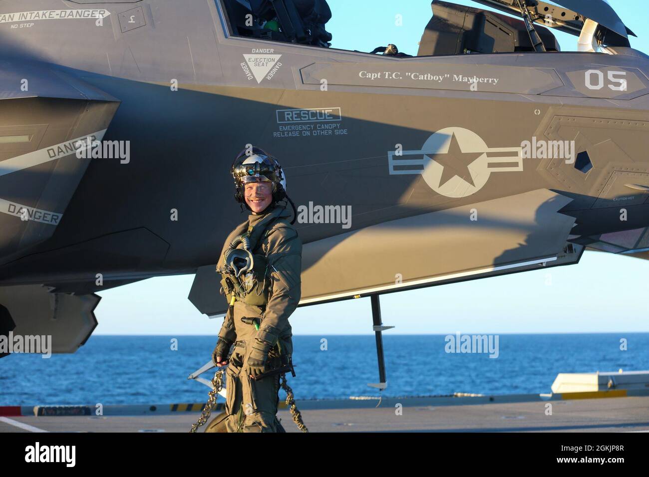 Capt Tanner Mayberry with Marine Fighter Attack Squadron (VMFA) 211 ...