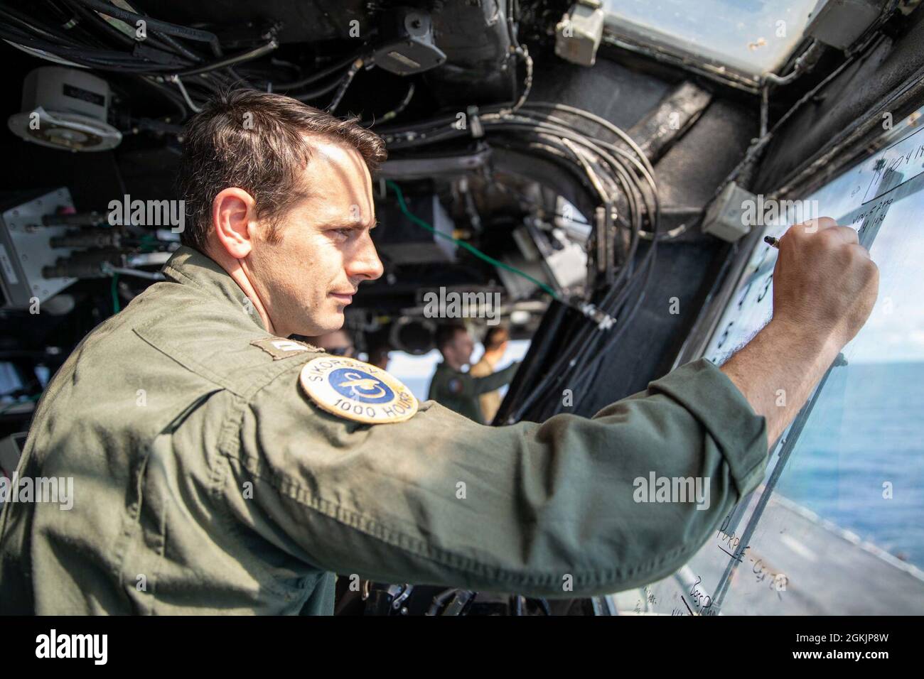 210506-N-BF356-1094 NORTH SEA (May 6, 2021) Lt. Devin Splatt, assigned ...