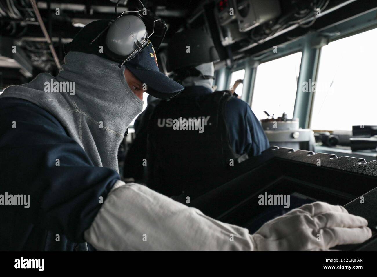 ENGLISH CHANNEL (May 6, 2021) Ensign Tyler Bott, stationed aboard the ...