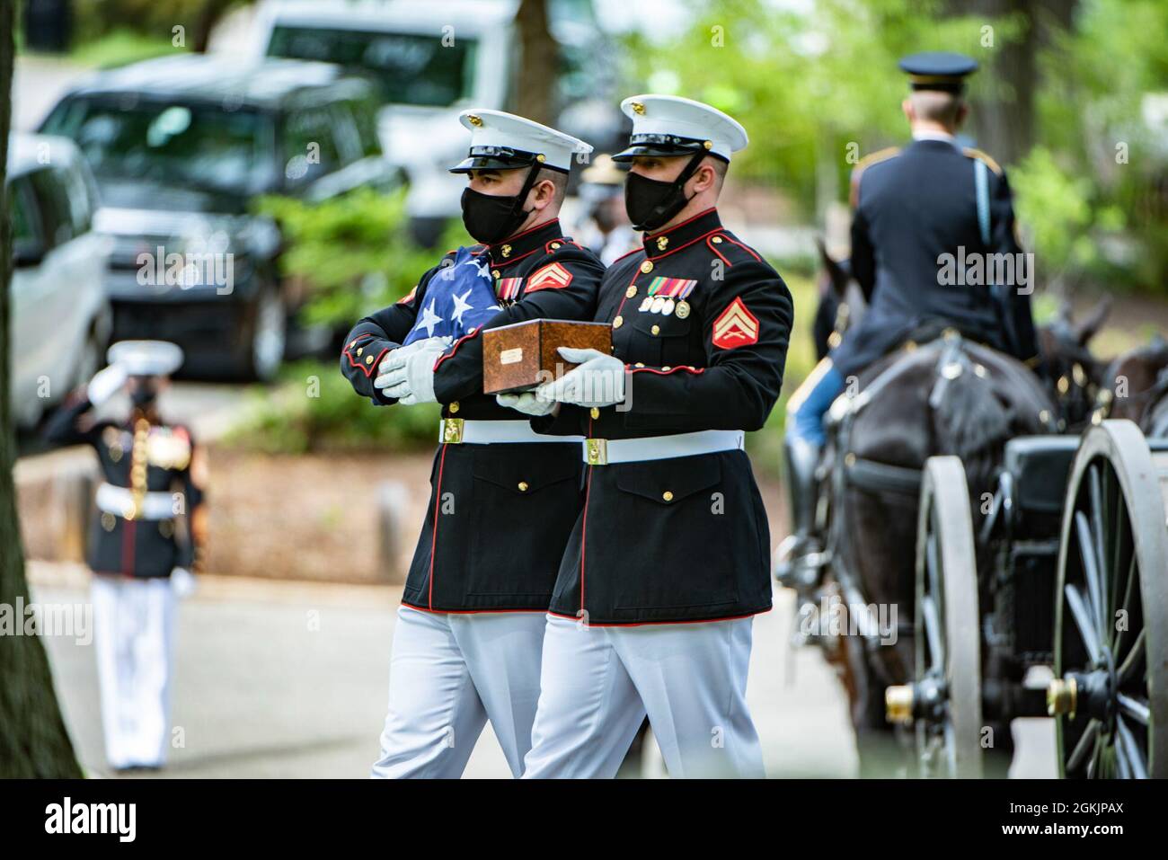 The 3d U.S. Infantry Regiment (The Old Guard) Caisson Platoon, Marines ...