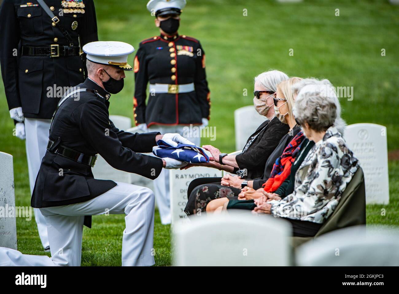 Assistant Commandant of the Marine Corps Gen. Gary L. Thomas presents ...