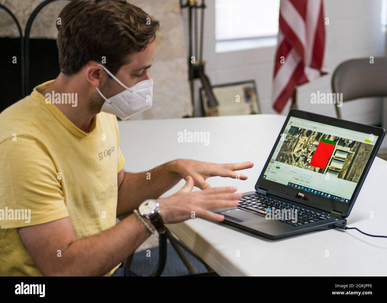 Andy Paladino, geospatial analyst for the Air Force GeoBase program out ...