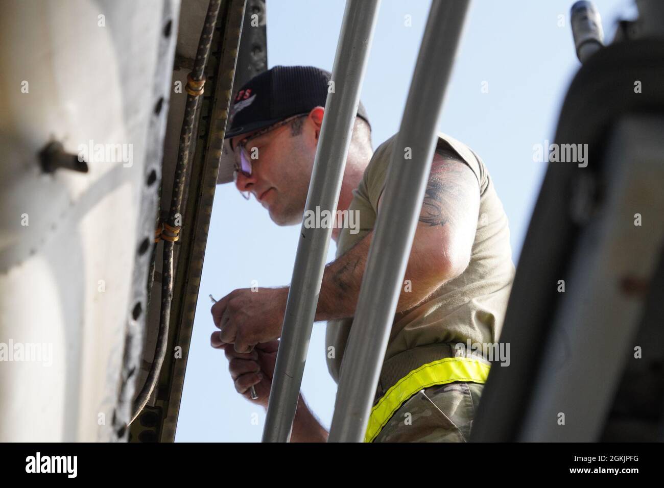U.S. Air National Guard Senior Airman Kyle George from the 146th ...