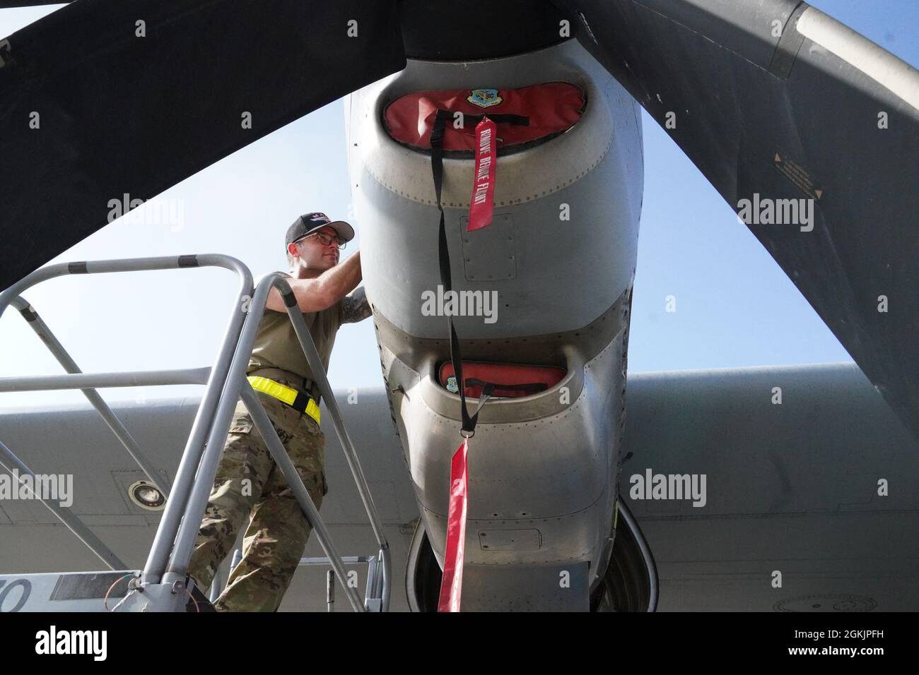 U.S. Air National Guard Senior Airman Kyle George from the 146th ...