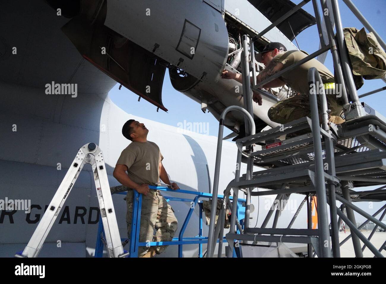 U.S. Air National Guard Senior Airman Kyle George and Staff Sgt ...