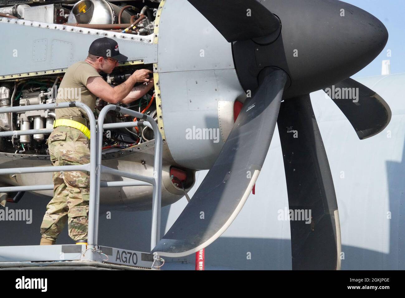 U.S. Air National Guard Senior Airman Kyle George from the 146th ...