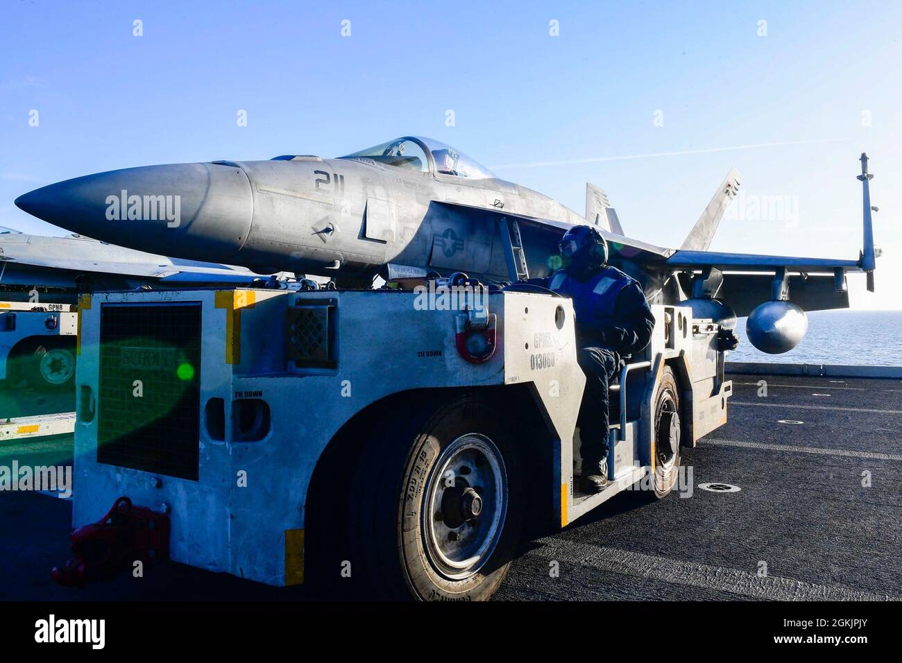U.S. Navy Aviation Boatswain’s Mate Airman Lamar Vasquez, from Miami ...