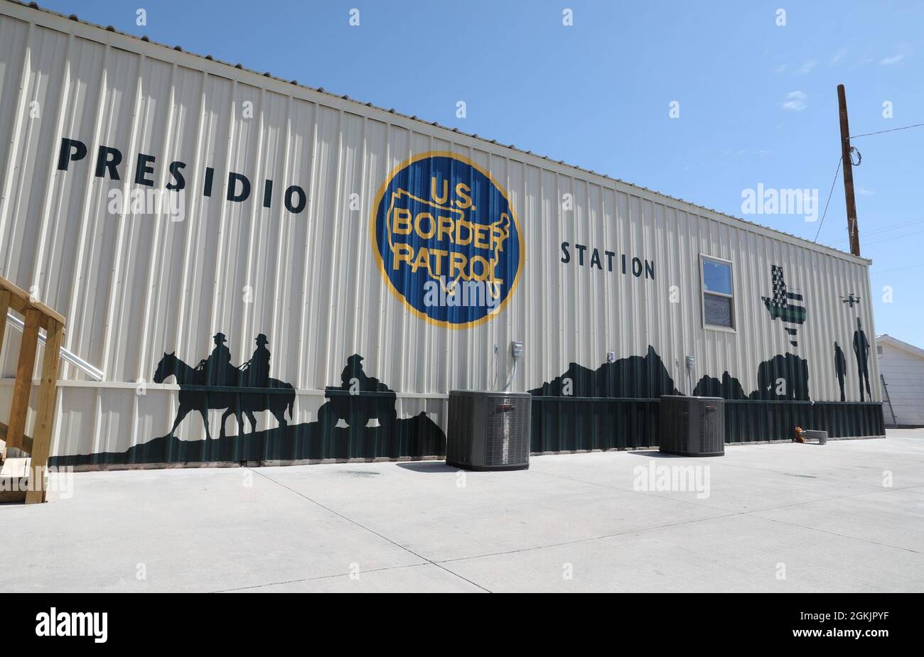 A new mural has been added to a building inside the Border Patrol ...