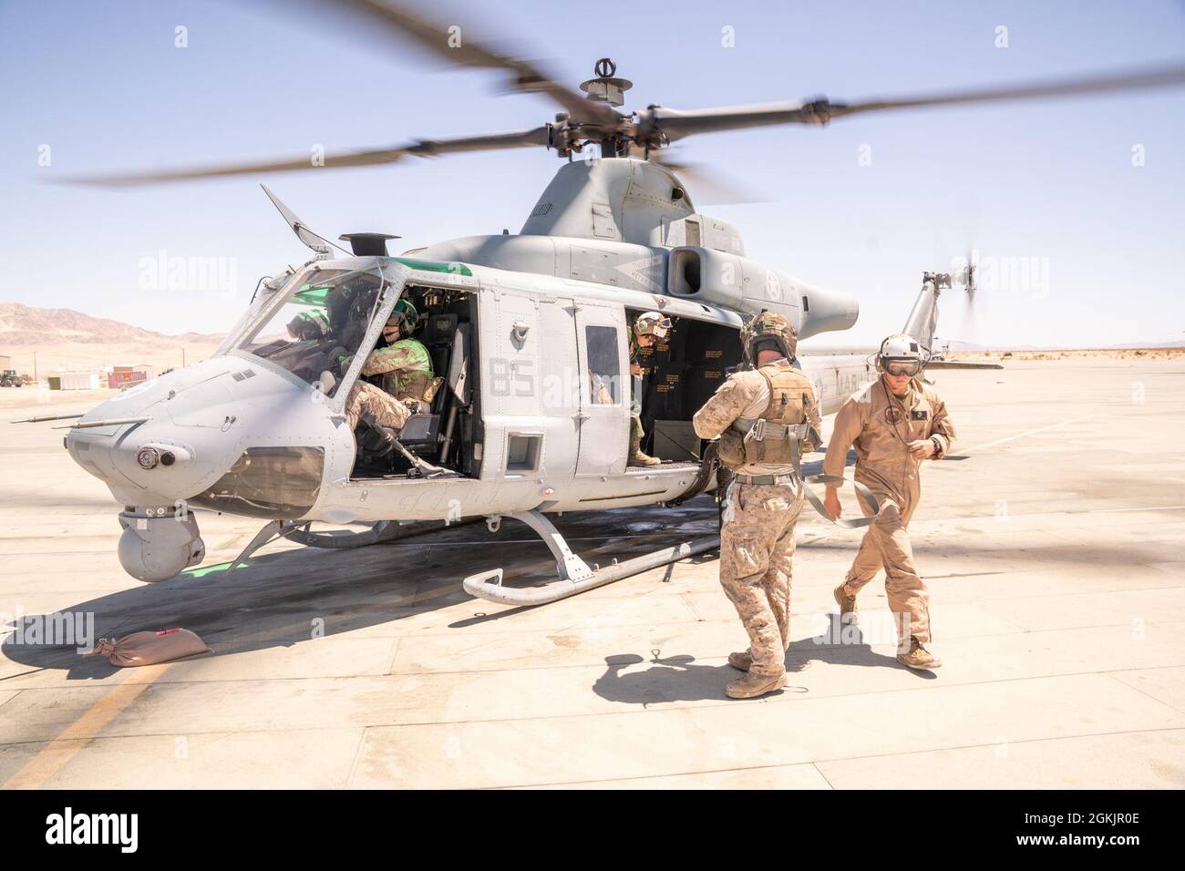 A U.S. Marines with Marine Light Attack Helicopter Squadron 269, Marine ...