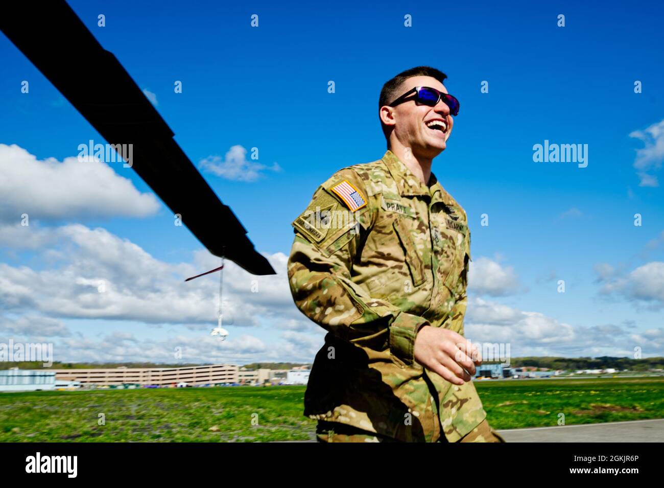 New York Army National Guard Staff Sgt. Jake Pratt, a crew chief with ...