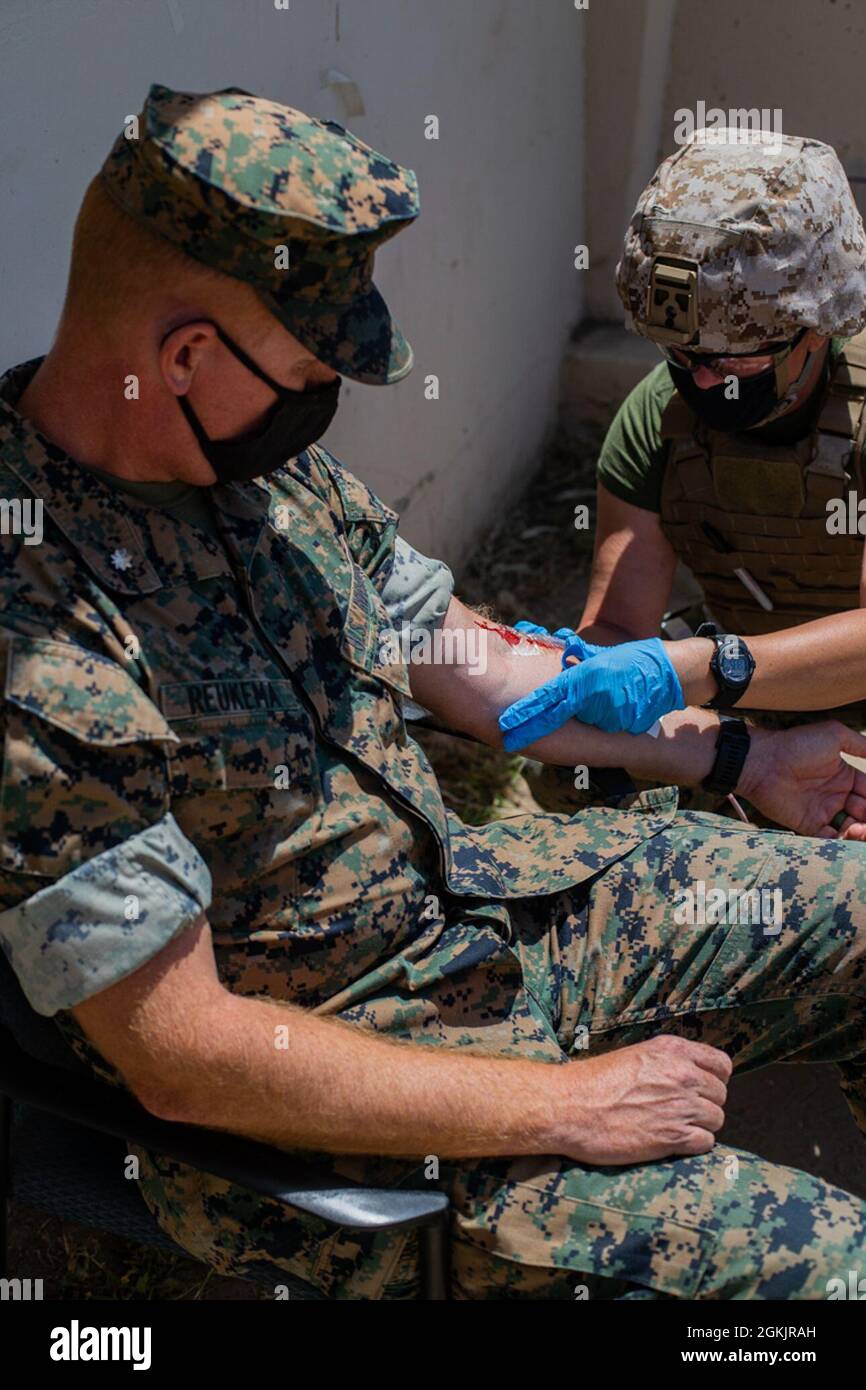 U.S. Marine Corps Lt. Col. Jason R. Reukema, commander of Task Force ...