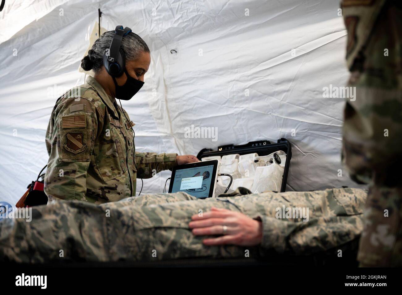 U.S. Air Force Lt. Col. Shanti Jones, the 354th Medical Group chief ...