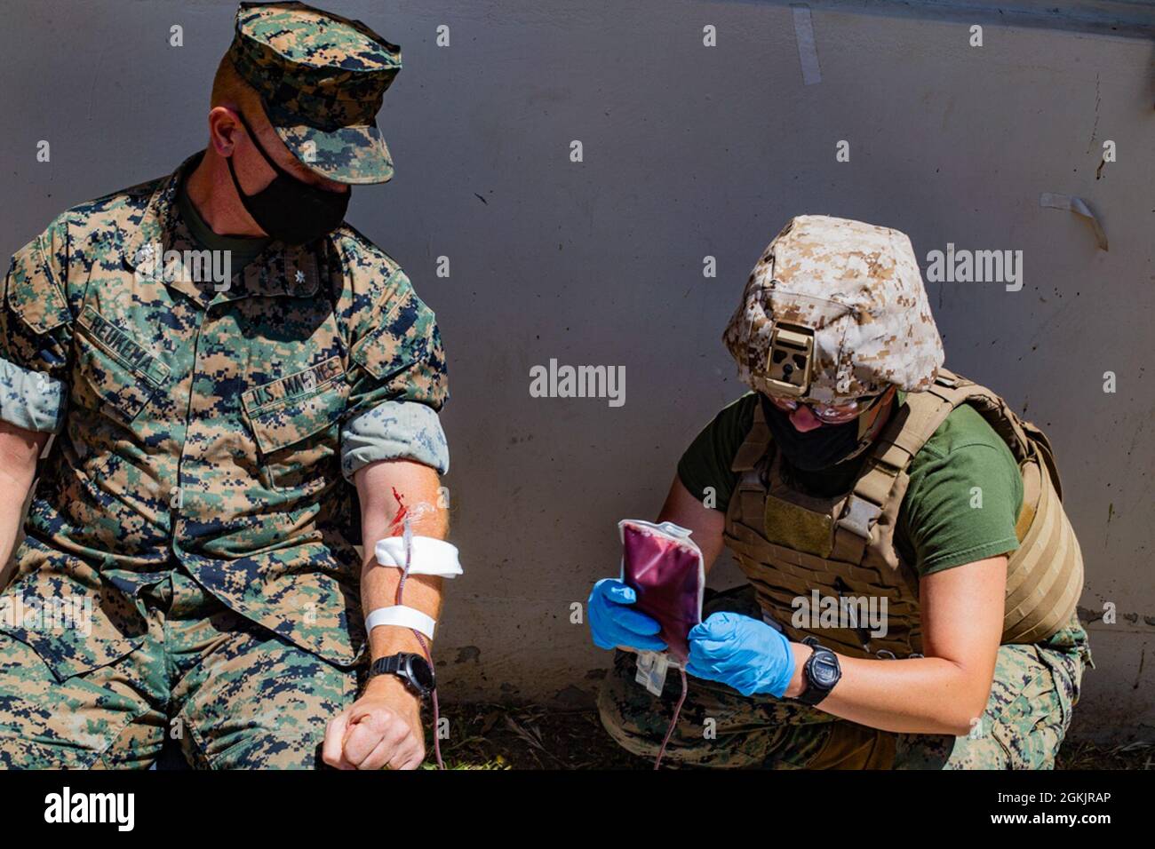 U.S. Marine Corps Lt. Col. Jason R. Reukema, commander of Task Force ...