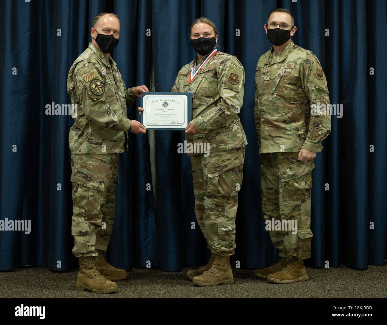 Airman Leadership School Class 21-4 graduates are recognized for the ...