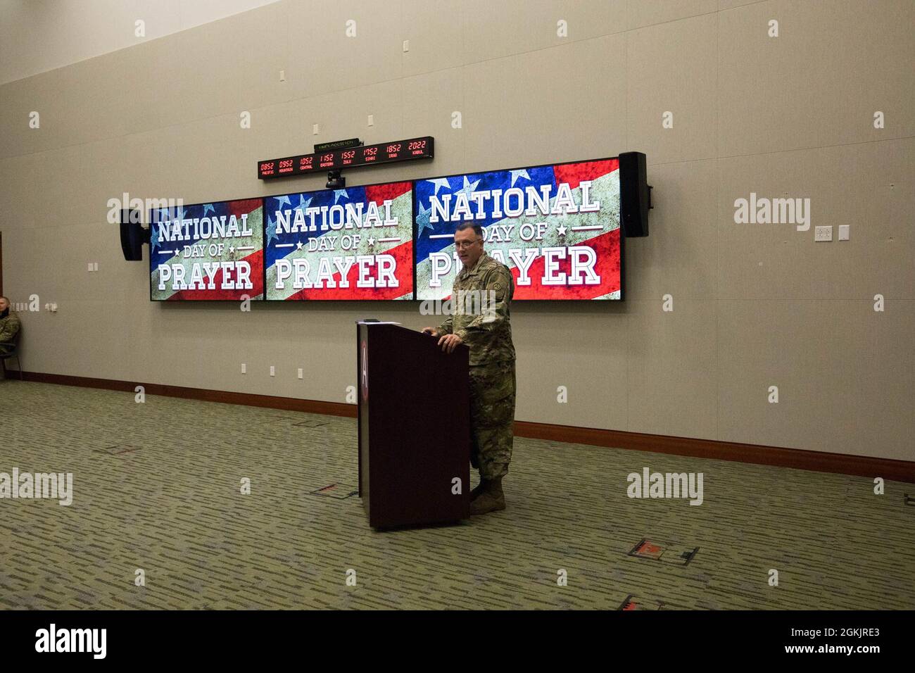 U.S. Army Chaplain Lt. Col. Derrick Riggs, spoke to attendees about why ...