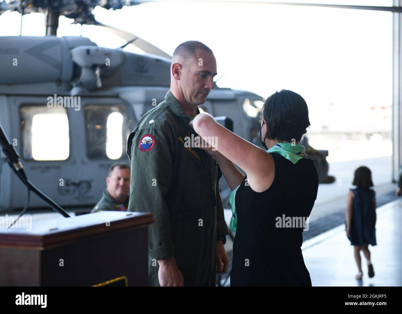 CDR Bill Guheen, on-coming Commanding Officer Helicopter Sea Combat ...