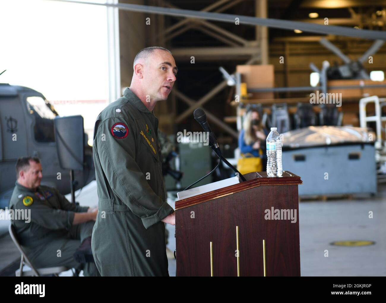 CDR Bill Guheen, oncoming Commanding Officer Helicopter Sea Combat ...