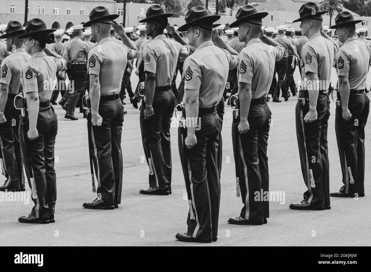 U.S. Marine Corps staff detail, with Lima Company, 3rd Recruit Training ...
