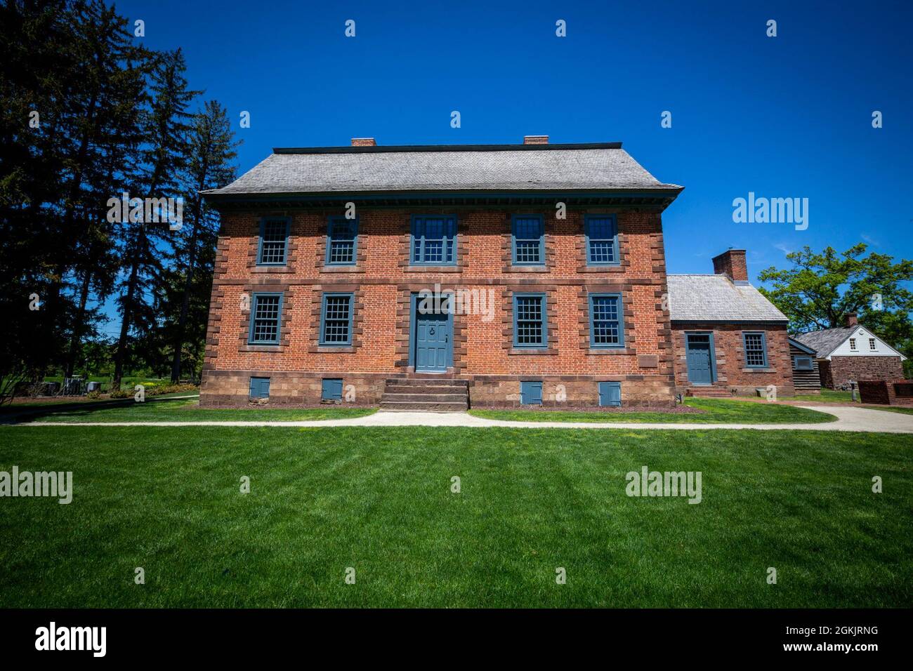 Exterior view of the Dey Mansion in Wayne, N.J., May 6, 2021. The ...