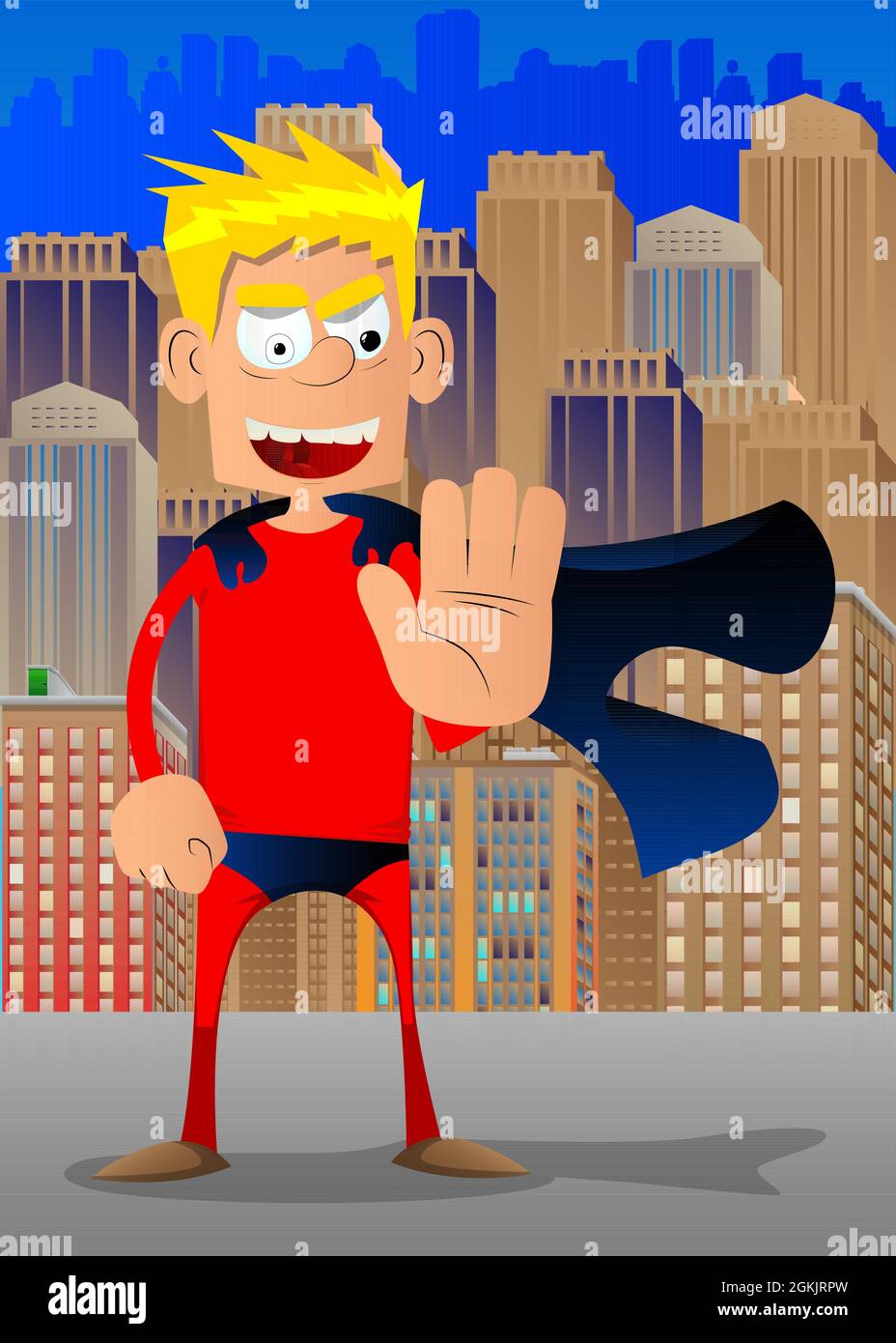 Hand stop hero Stock Vector Images - Alamy