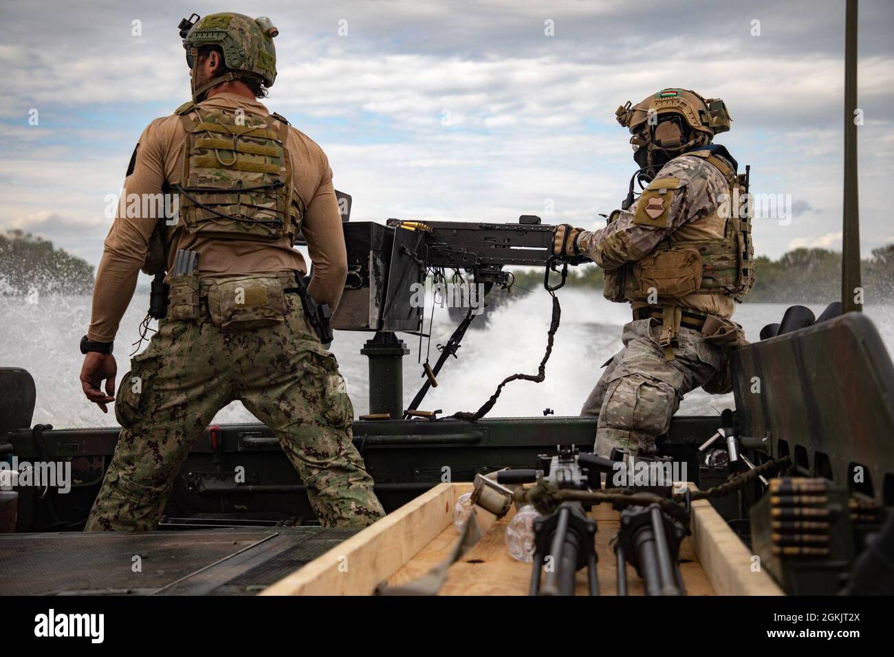 A Hungarian Special Operations Forces operator and a Naval Special ...