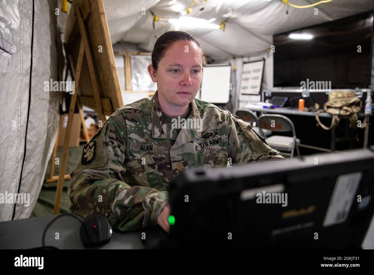Maj. Sara Alan, Force Modernization Chief, Headquarters and ...