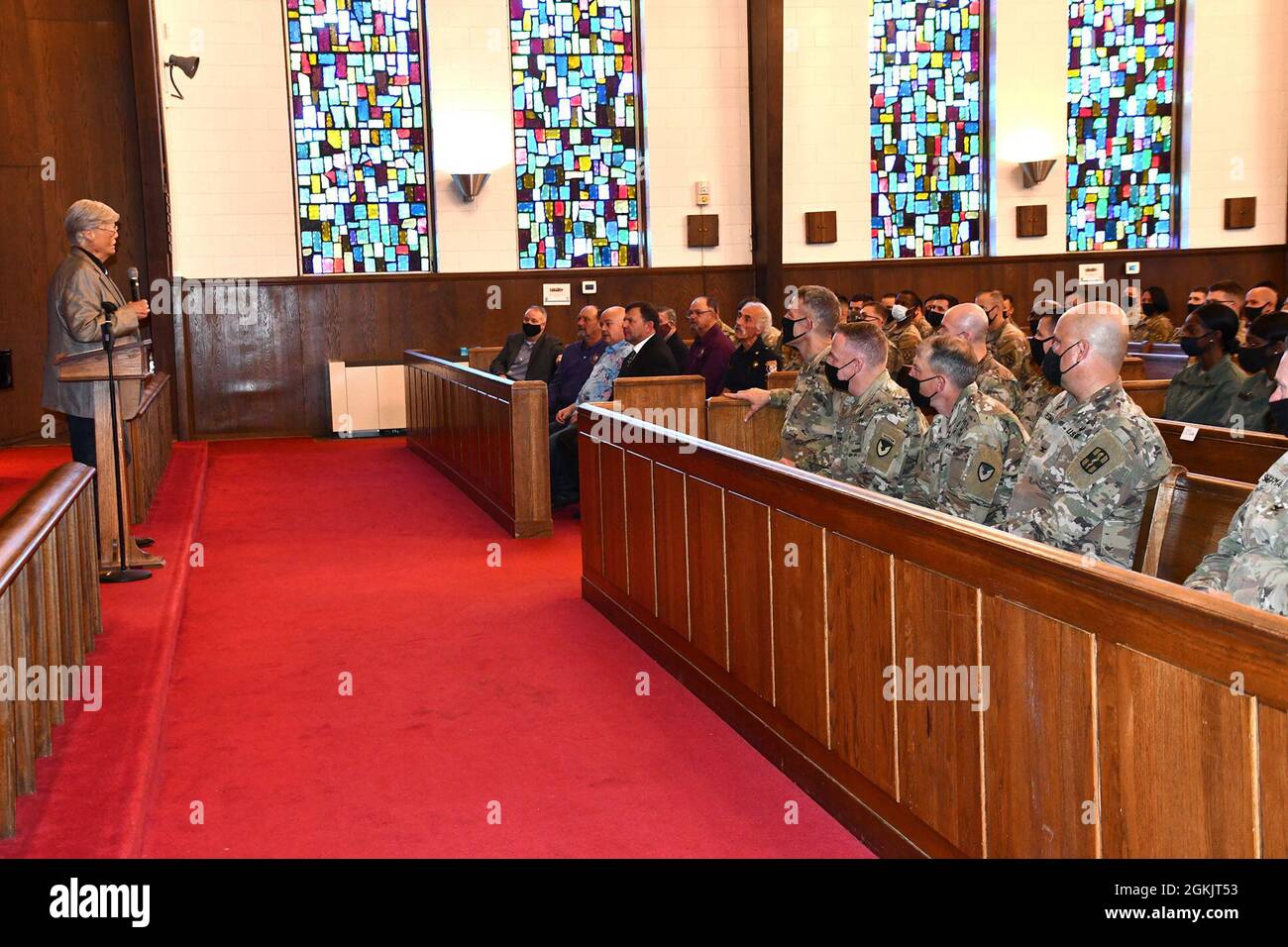 Dave Roever, left, was the guest speaker at Fort Polk’s National Day of ...
