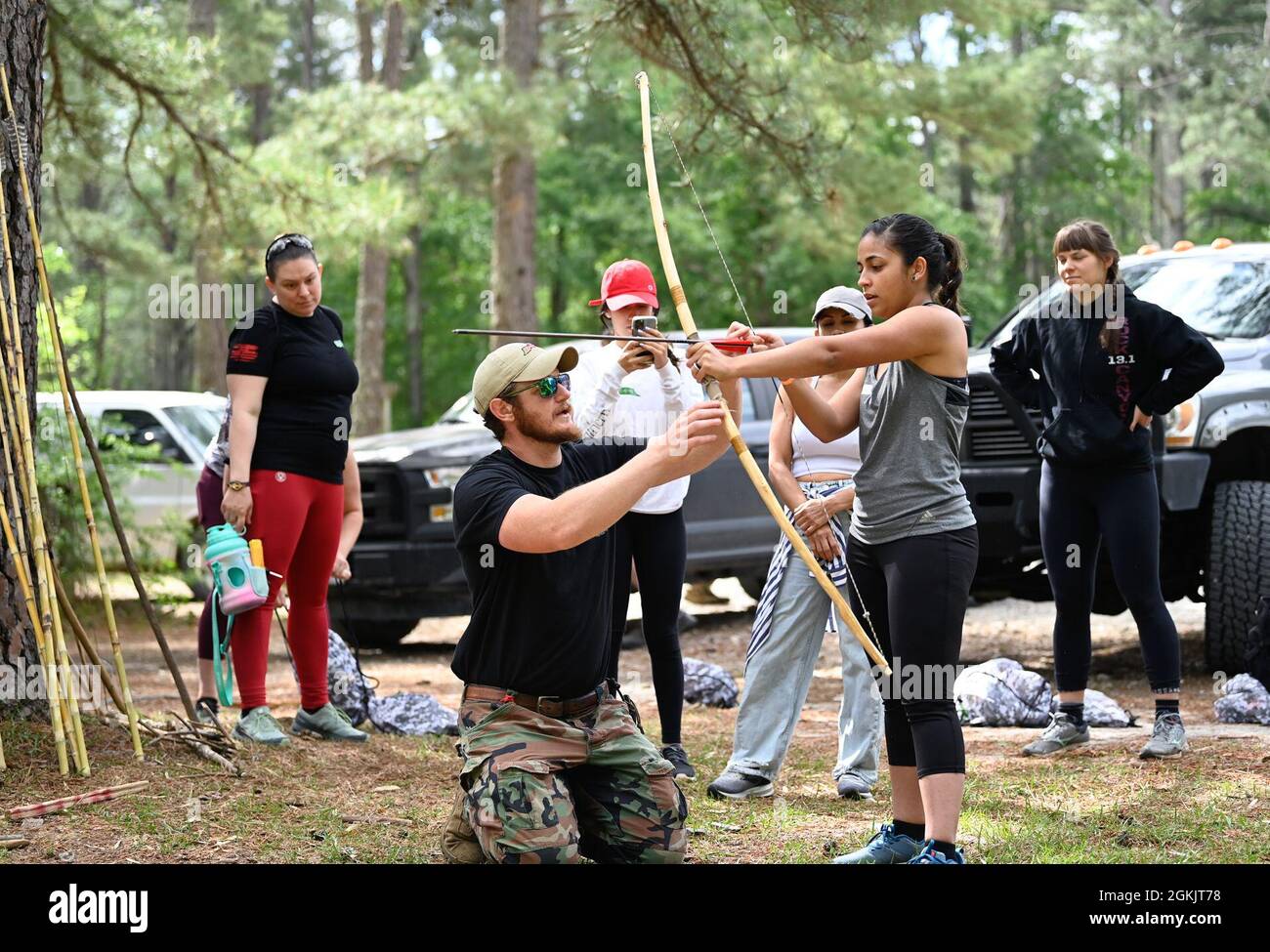 A survival instructor from the U.S. Army John F. Kennedy Special ...