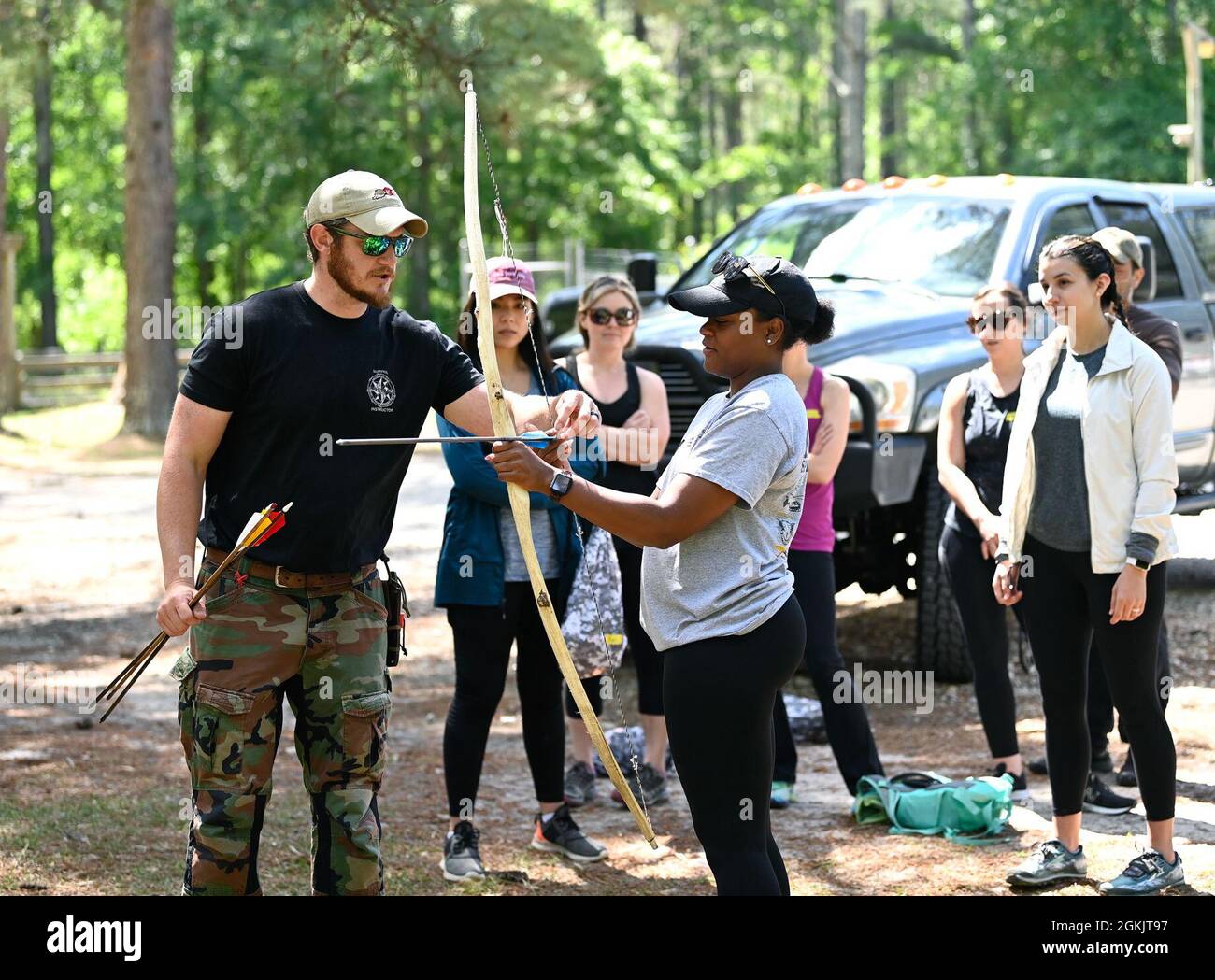 A survival instructor from the U.S. Army John F. Kennedy Special ...