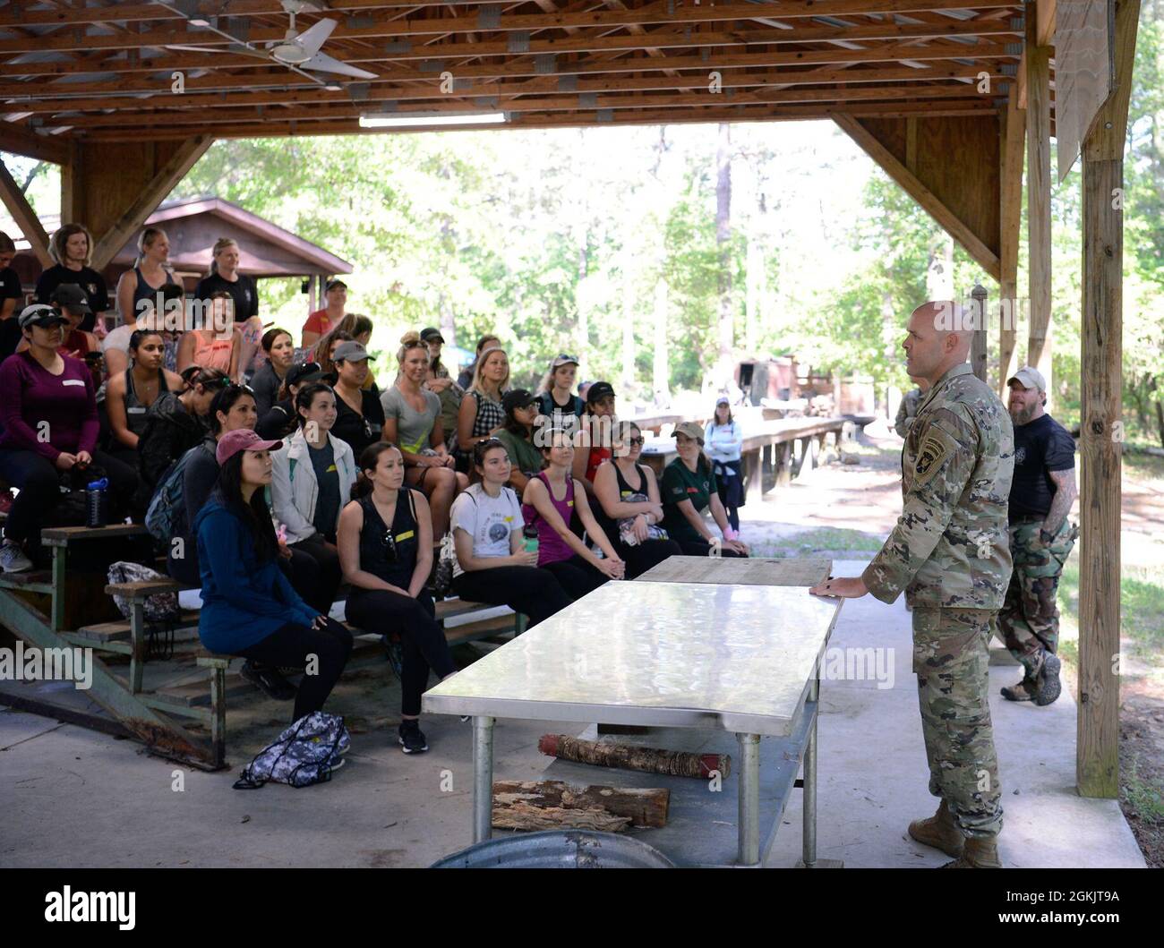 A survival instructor from the U.S. Army John F. Kennedy Special ...