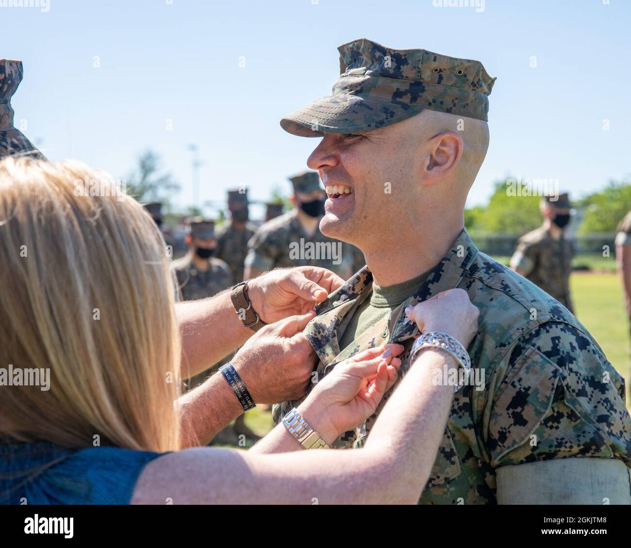 Col. Jason Burkett, manpower officer for Headquarters Battalion, Marine ...