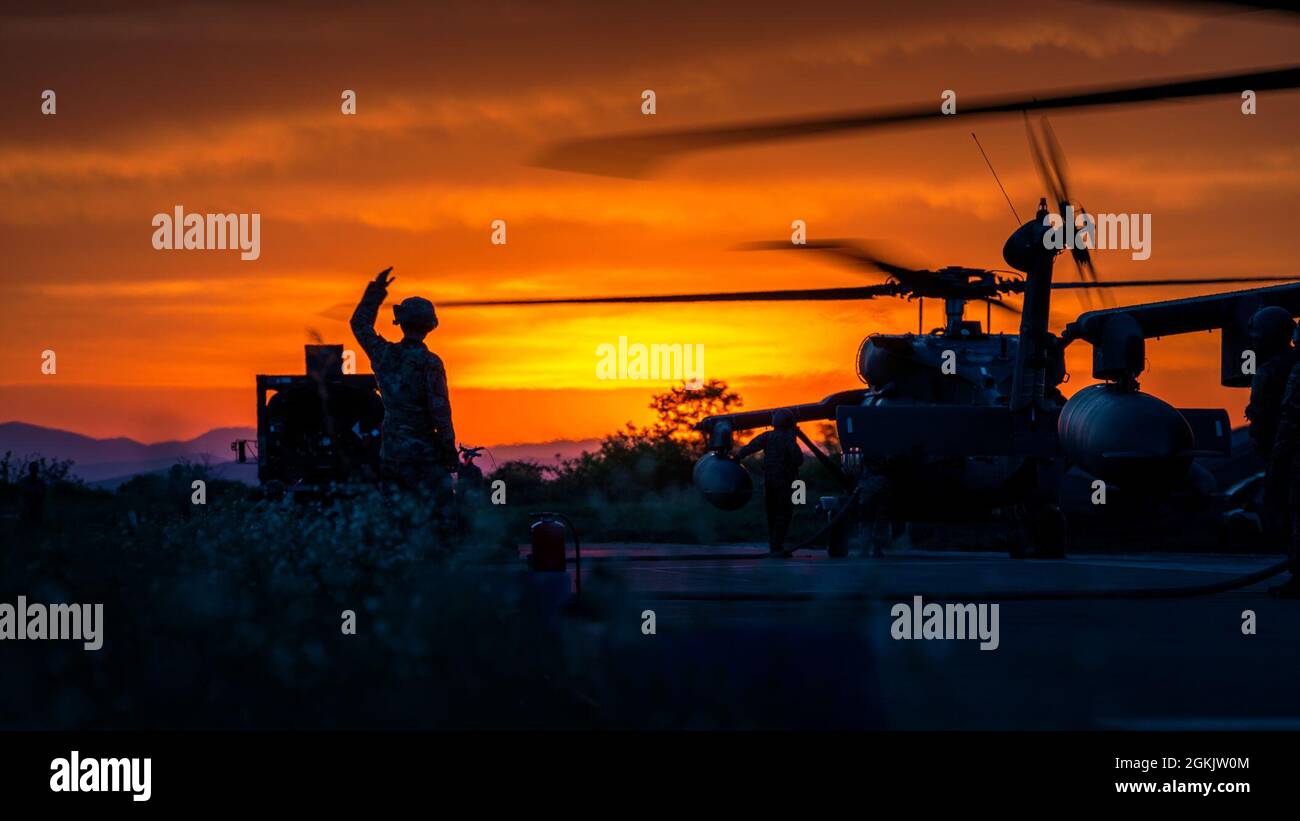 U.S. Army UH-60 Black Hawk helicopters from the 12th Combat Aviation ...