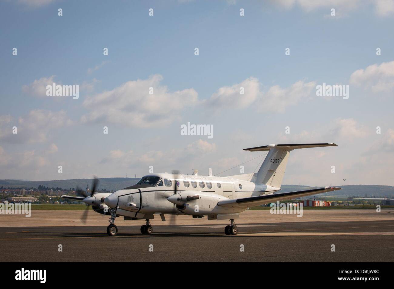 A UC-35 fixed-wing jet from the 12th Combat Aviation Brigade ...
