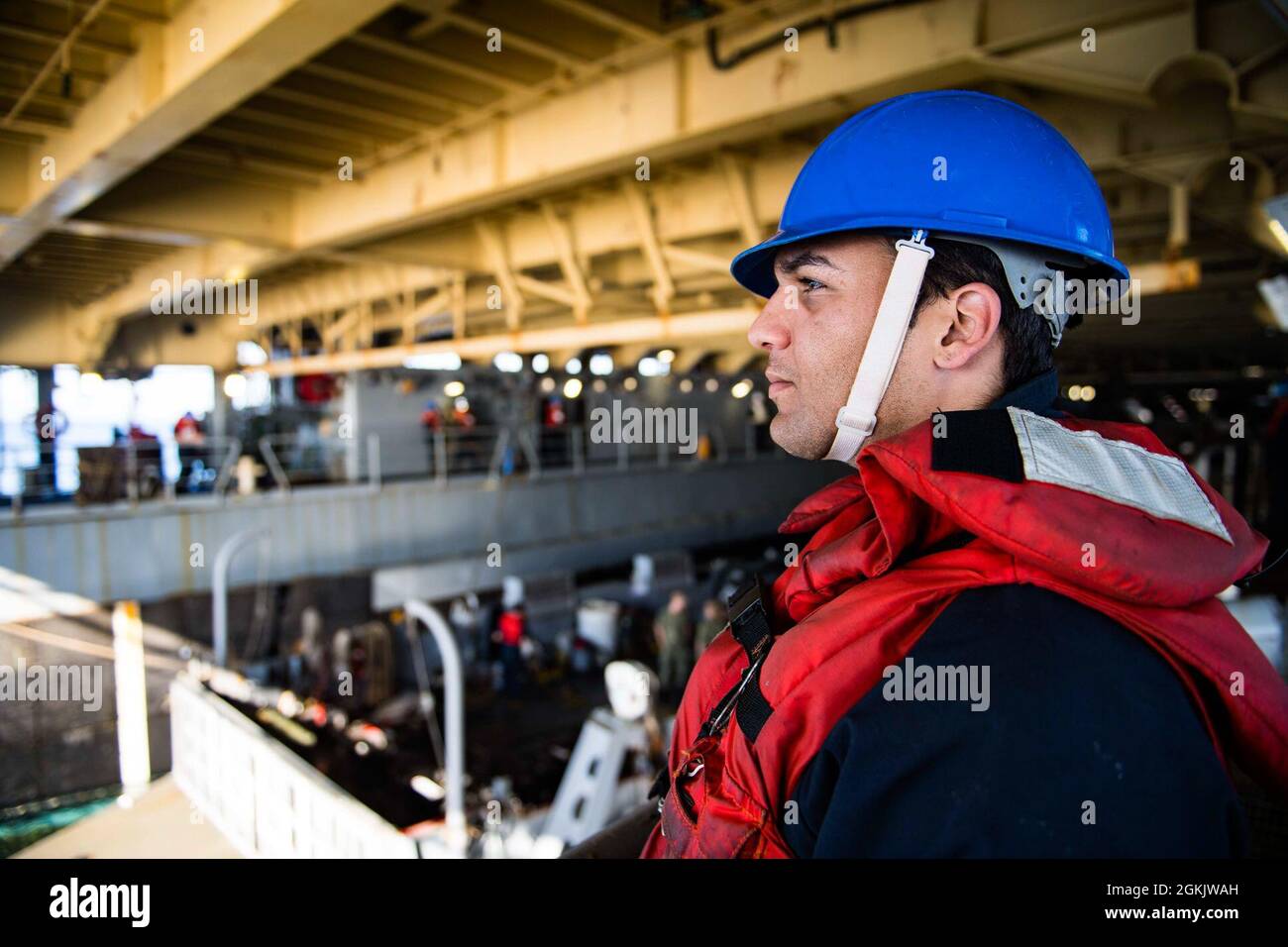 210507-N-NQ285-1045 ATLANTIC OCEAN (May 7, 2021) Seaman Alexis Rios ...