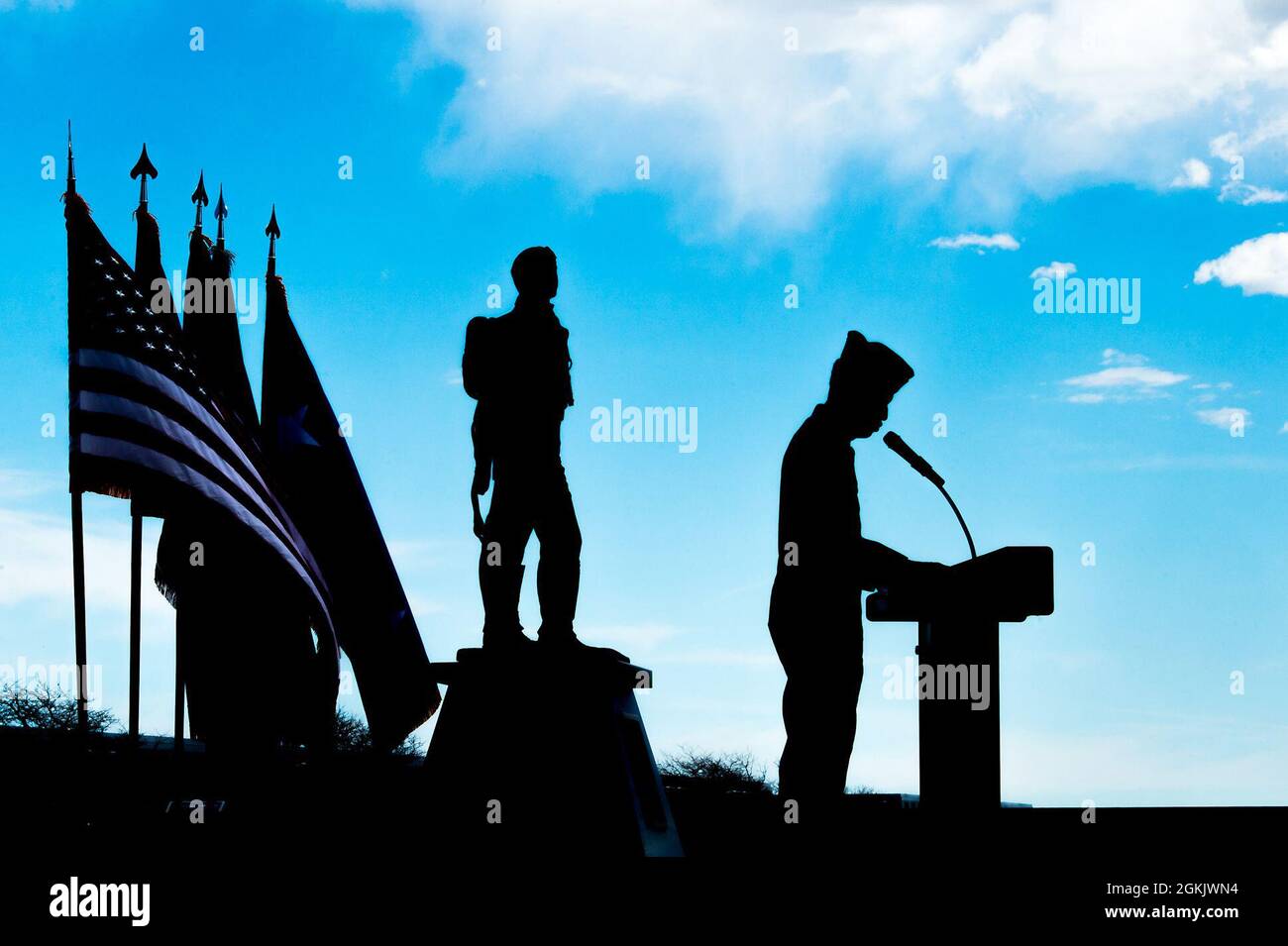 U.S. Air Force Academy -- Cadet Third Class Jeramiah Birdsong speaks at ...