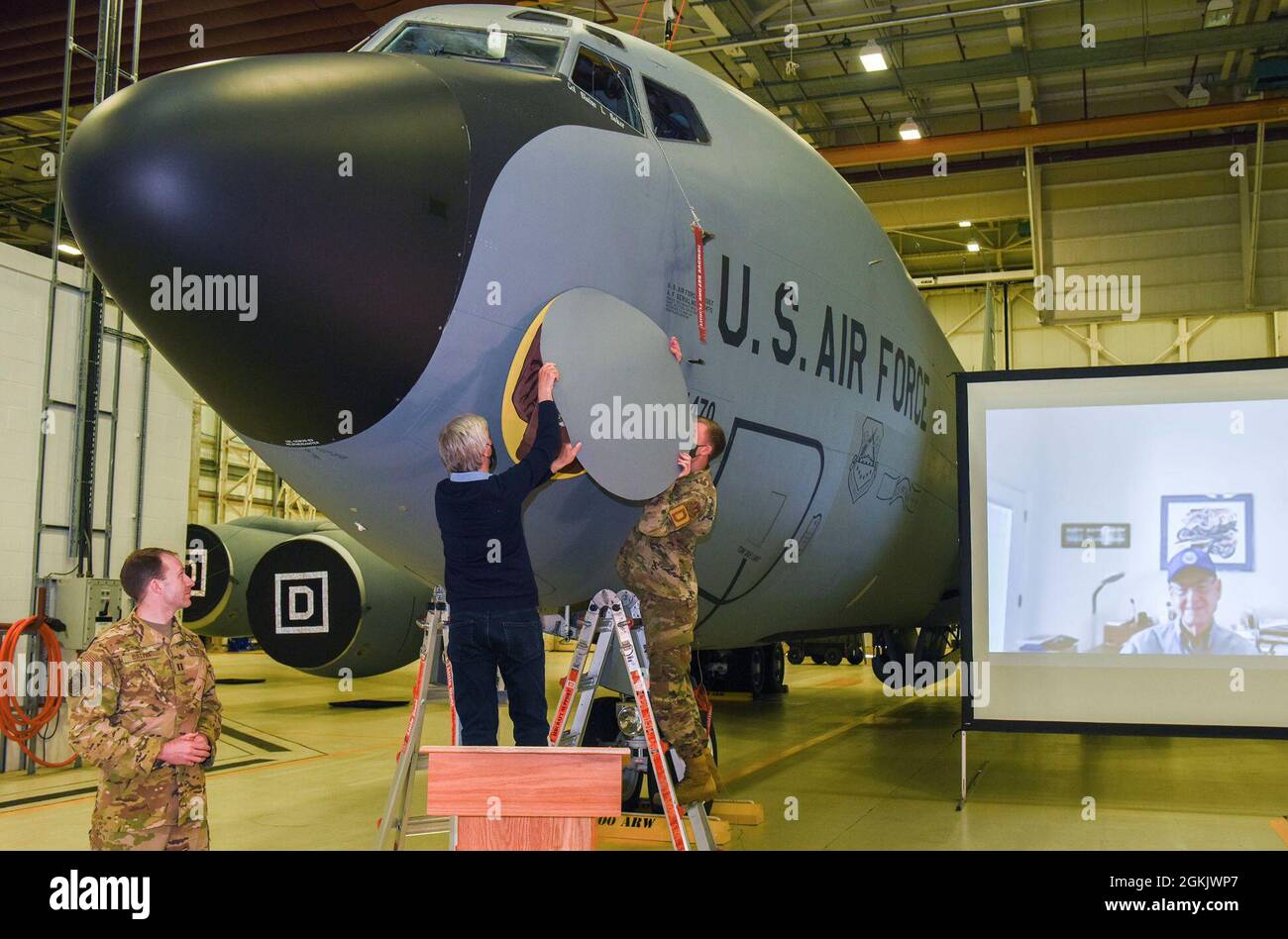 The 100th Air Refueling Wing’s newest heritage nose art, “Skipper III ...