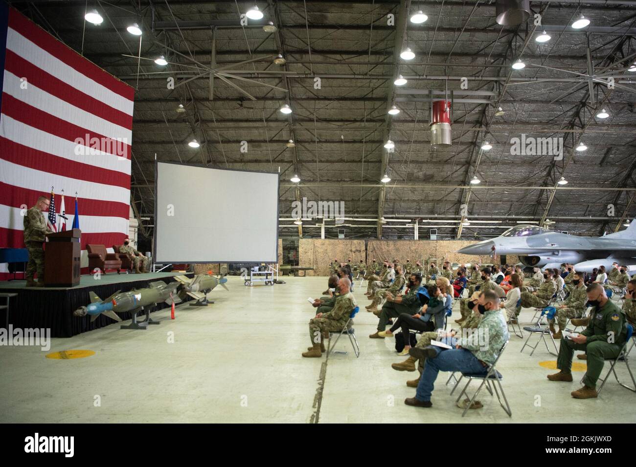 Col. Brian Moore, 51st Maintenance Group commander, speaks at Chief ...