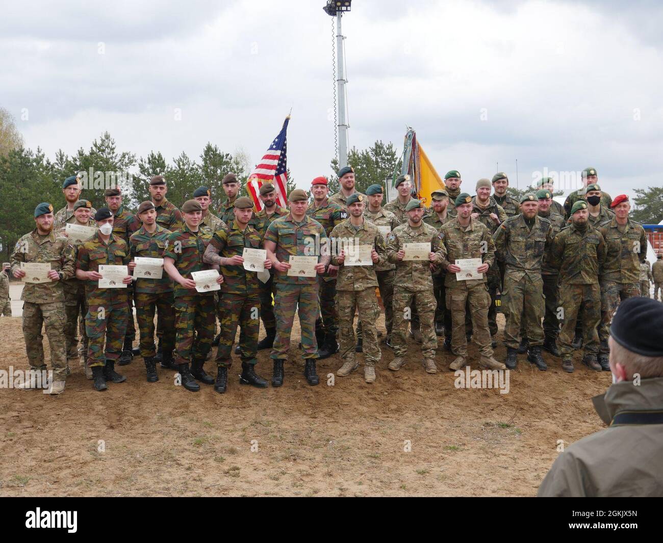 NATO enhanced Forward Presence Battlegroup in Lithuania pose for a ...
