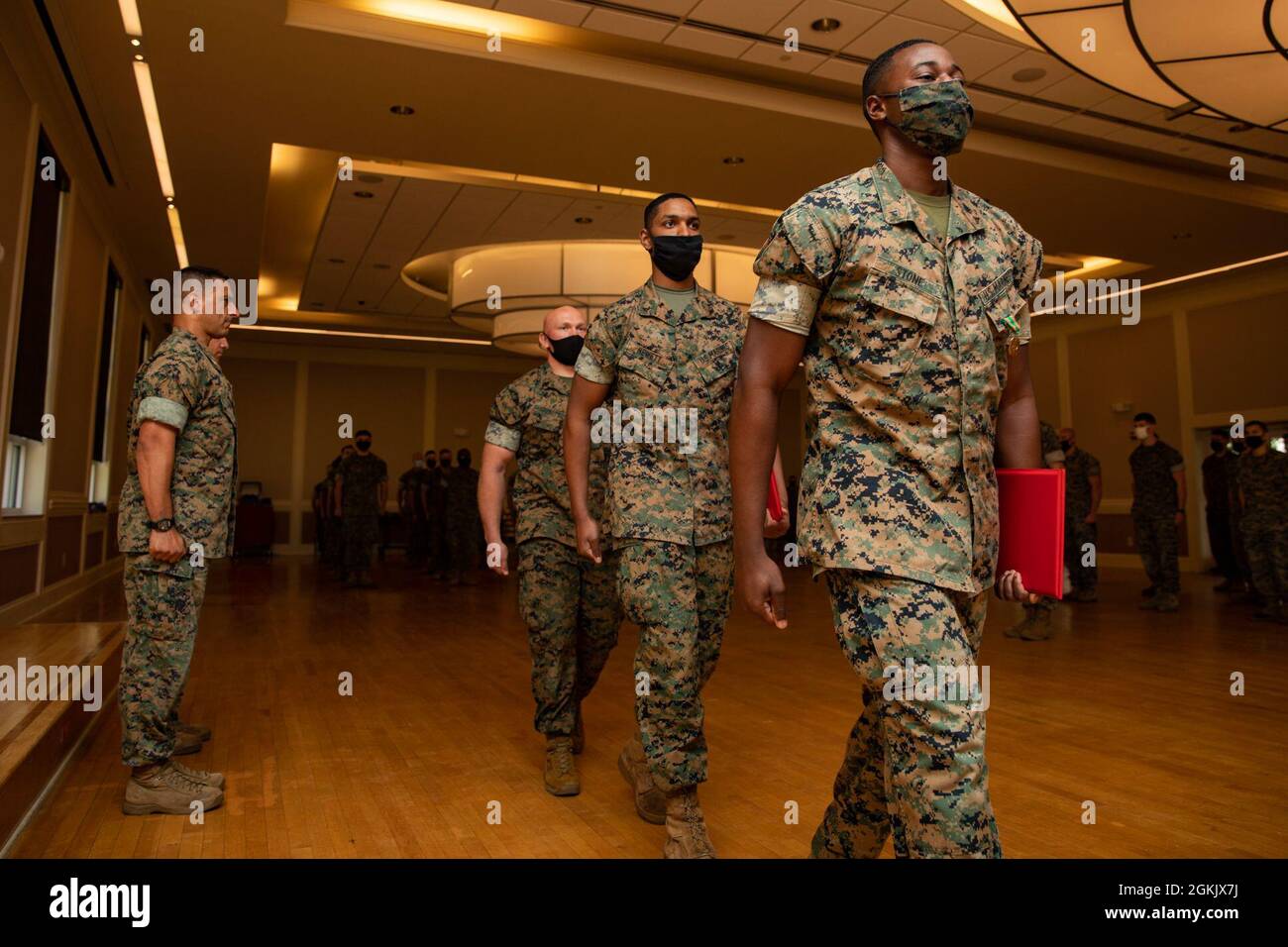 U.S. Marine Col. Paul C. Merida, left, the 22nd Marine Expeditionary ...