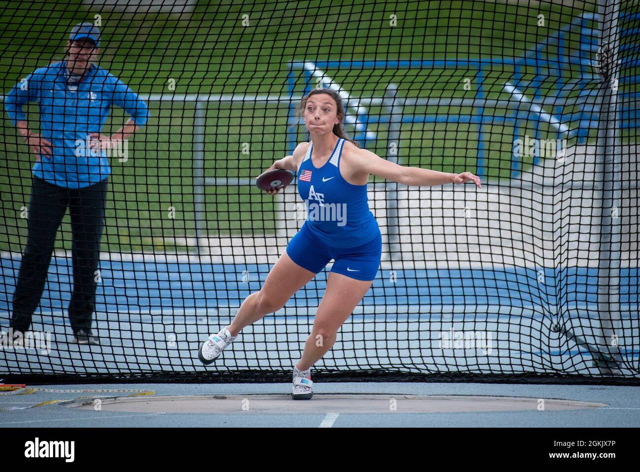 U.S. AIR FORCE ACADEMY, Colo. -- Air Force’s Meghan Carbiener competes ...