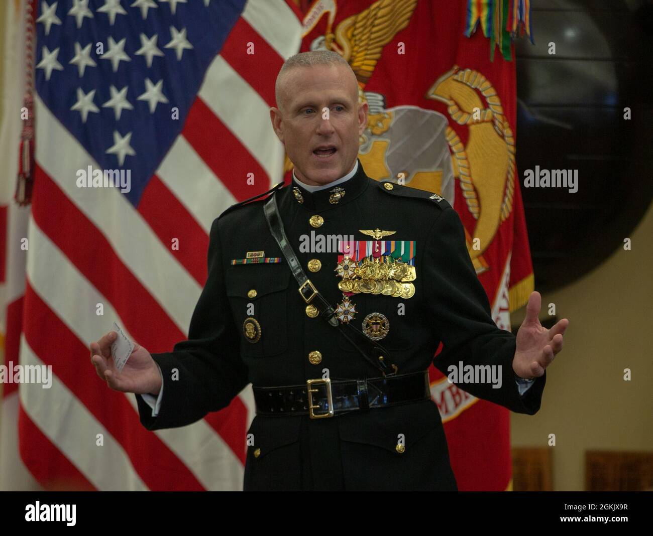 U.S. Marine Corps Col. Brian E. Bufton, chief of staff of Combat ...