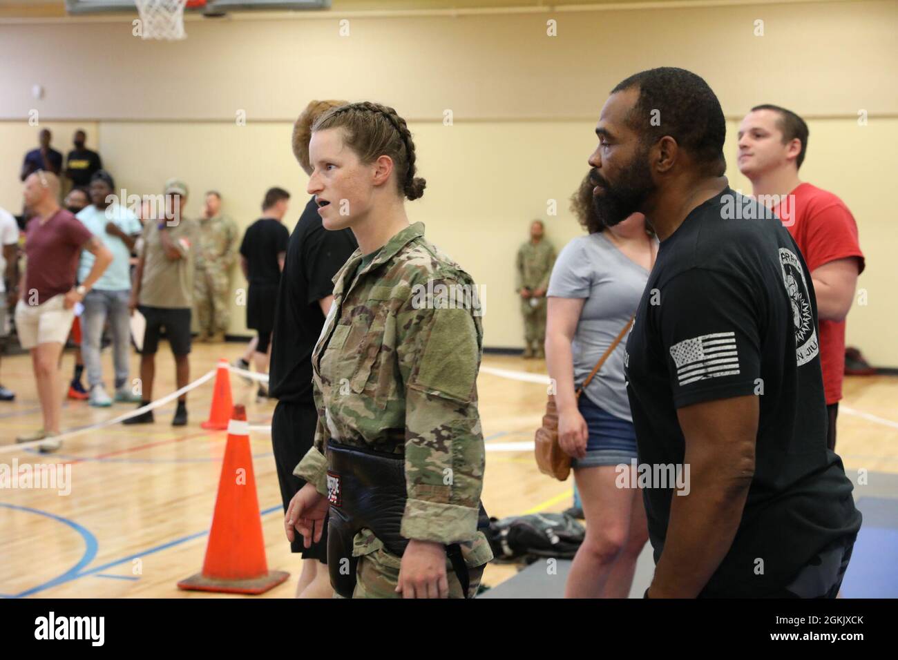 U.S. Army Capt. Abigail Crocker, assigned to 92nd Engineer Battalion ...