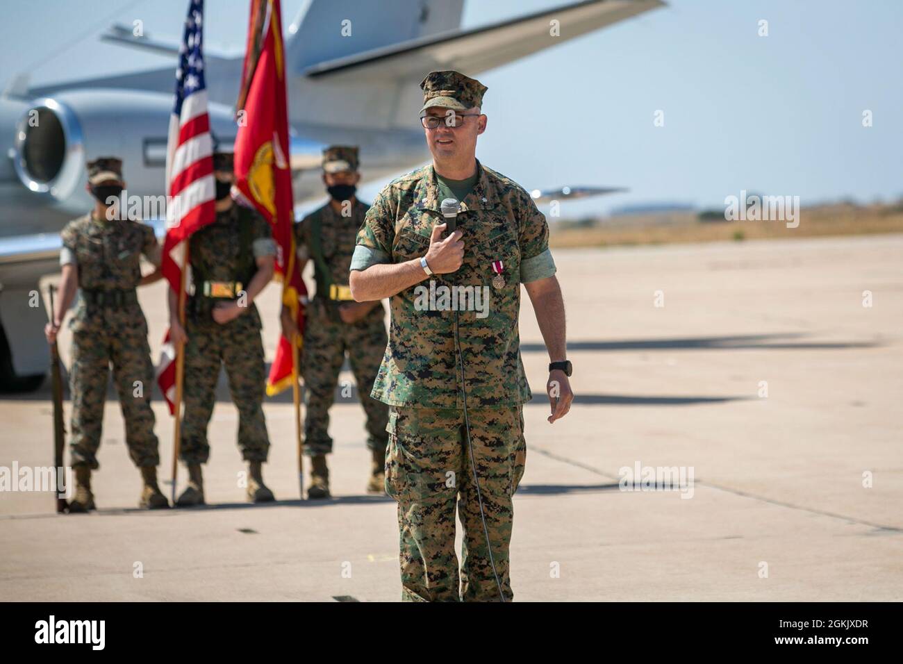 U.S. Marine Corps Lt. Col. William C. Oliver, the executive officer of ...