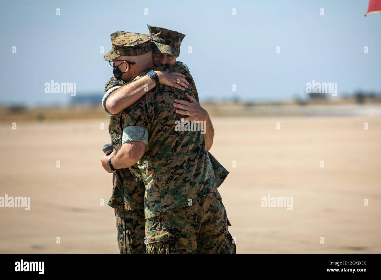 U.S. Marine Corps Col. Christopher Oliver, the retiring officer and ...
