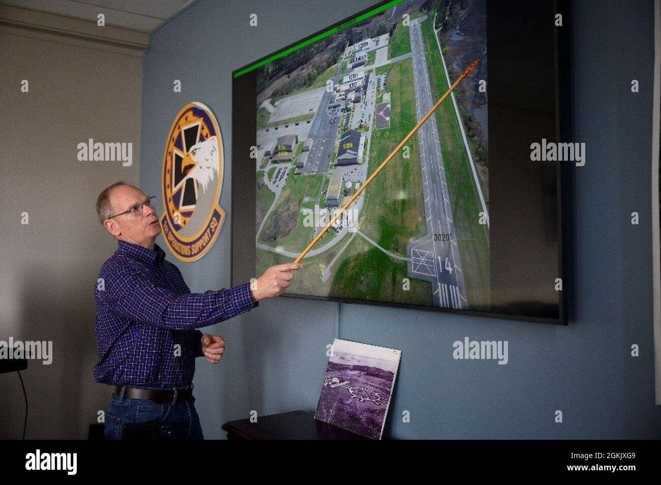 Teddy Harlow, Felker Army Airfield safety manager, provides a briefing ...