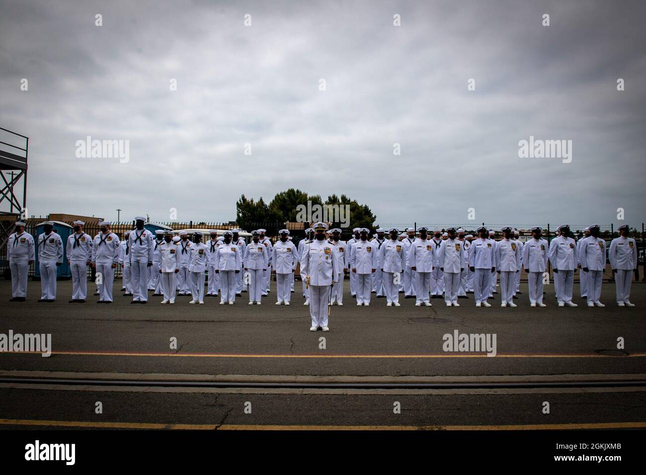 210508-N-OA516-1141 SAN DIEGO (May 8, 2021) – The crew of the Lewis B ...