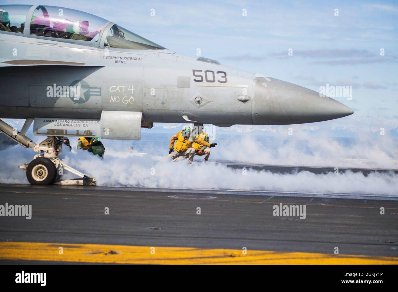 An EA-18G Growler, assigned to the “Gray Wolves” of Electronic Attack ...