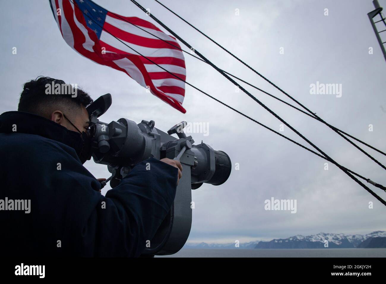 U.S. Navy Quartermaster 3rd Class Xavier Salazar, from Tucson, Arizona ...
