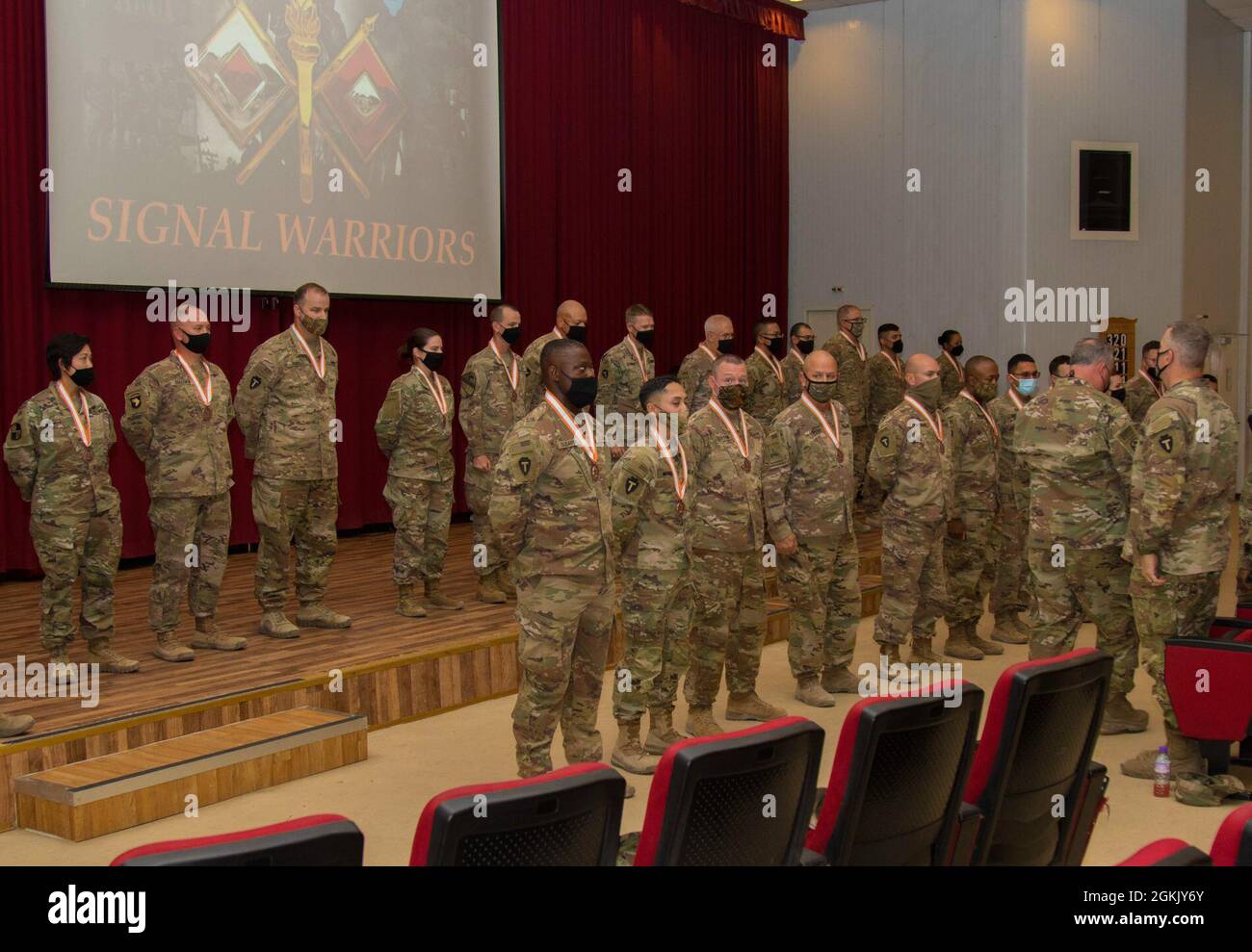 U.S. Army Signal Soldiers, 36th Infantry Division, Task Force Spartan ...