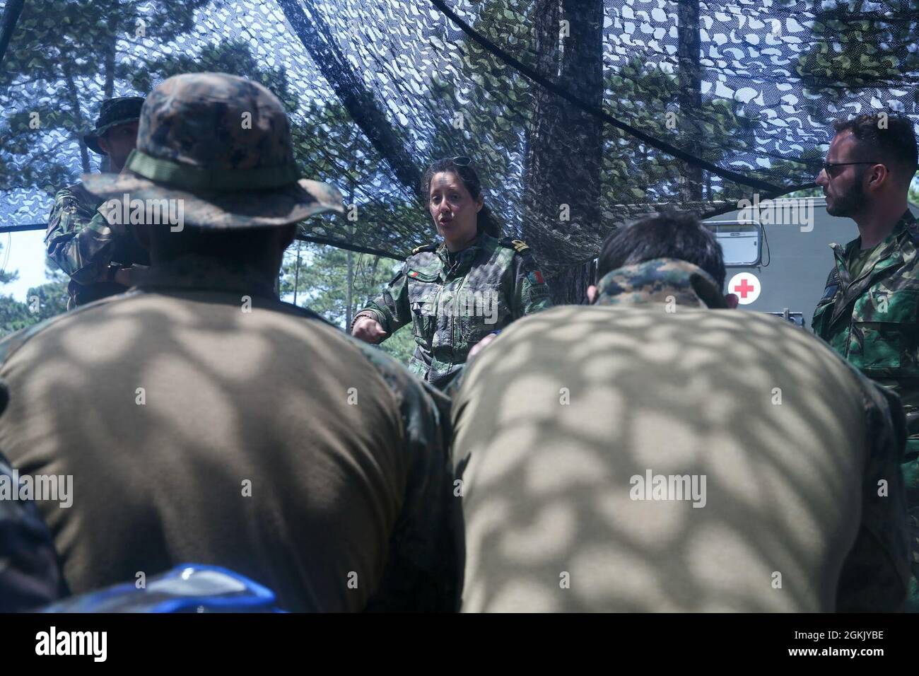 210508-M-JM820-1004 PINHEIRO DA CRUZ, Portugal (May 8, 2021) Portuguese corpsmen cross-train ...